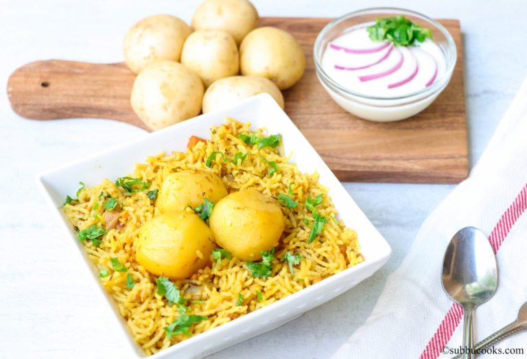 Aloo Dum Biryani in Instant Pot || Baby potatoes Biryani – Subbu Cooks